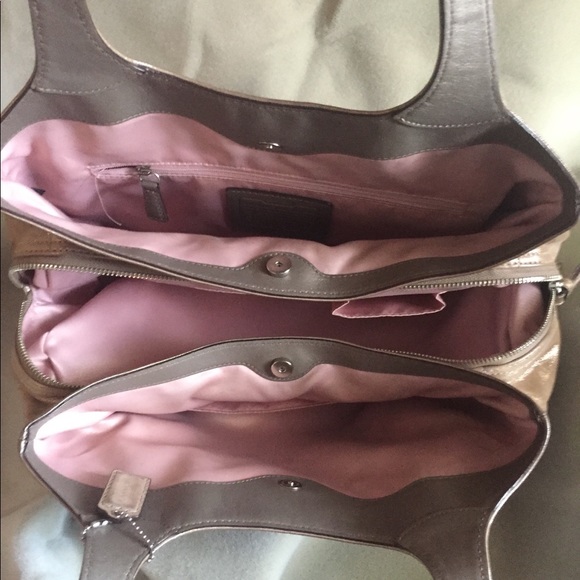 Coach | Bags | Coach Lexi Champagne Gold Leather Satchel | Poshmark